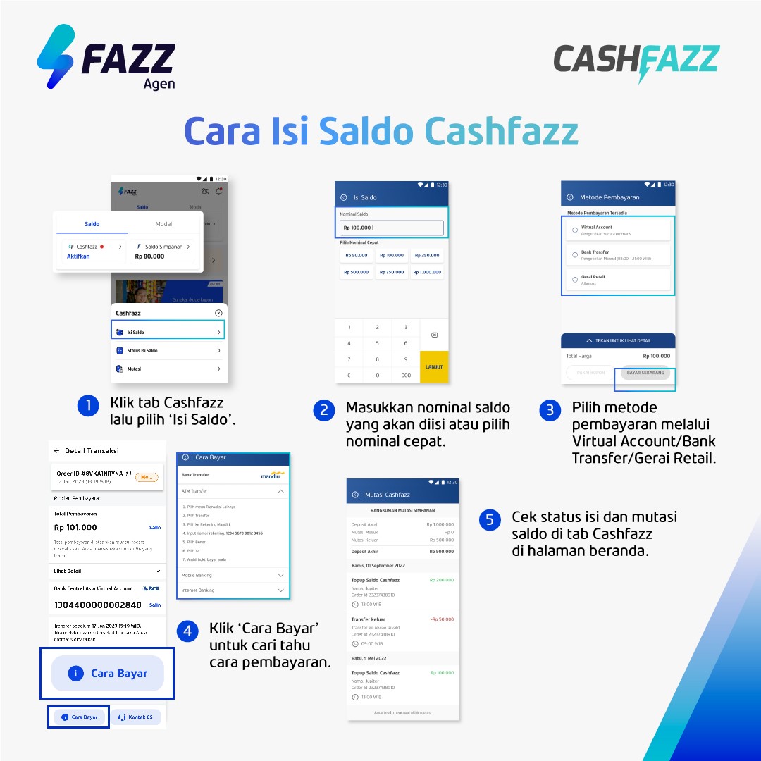 Bayar Semua Transaksi di Fazz Agen Bisa Pakai Saldo Cashfazz!