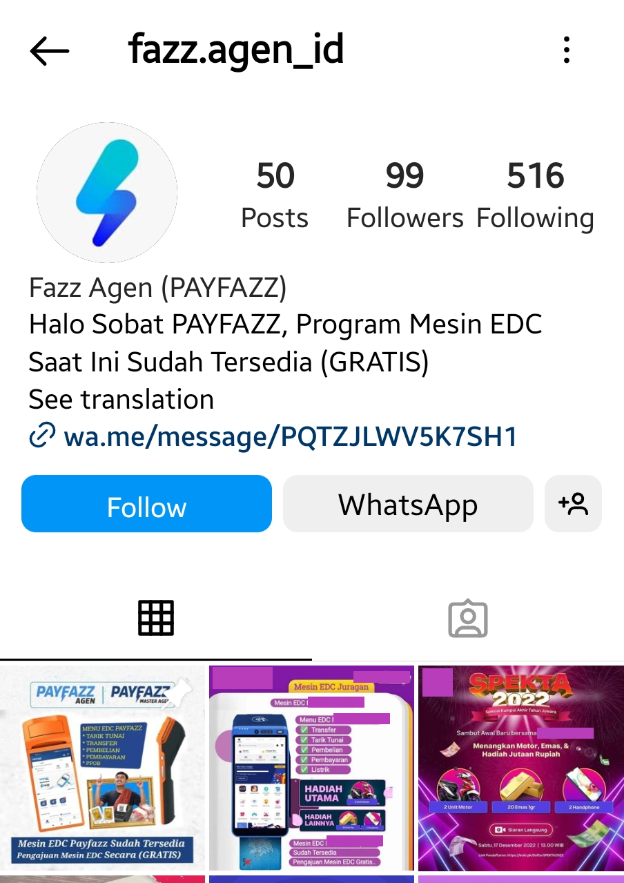 Waspada Penipuan Mengatasnamakan Fazz Agen!