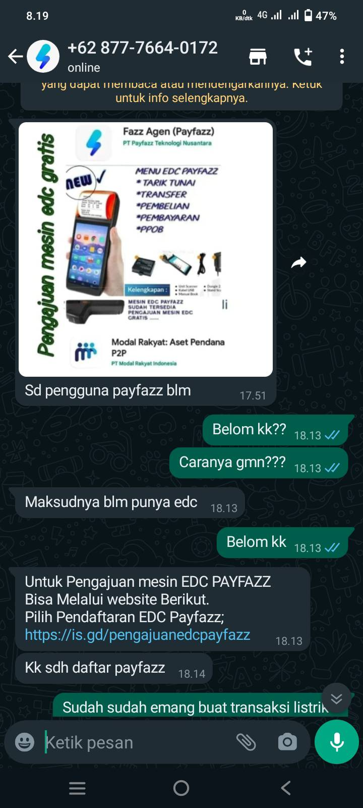 Waspada Penipuan Mengatasnamakan Fazz Agen!