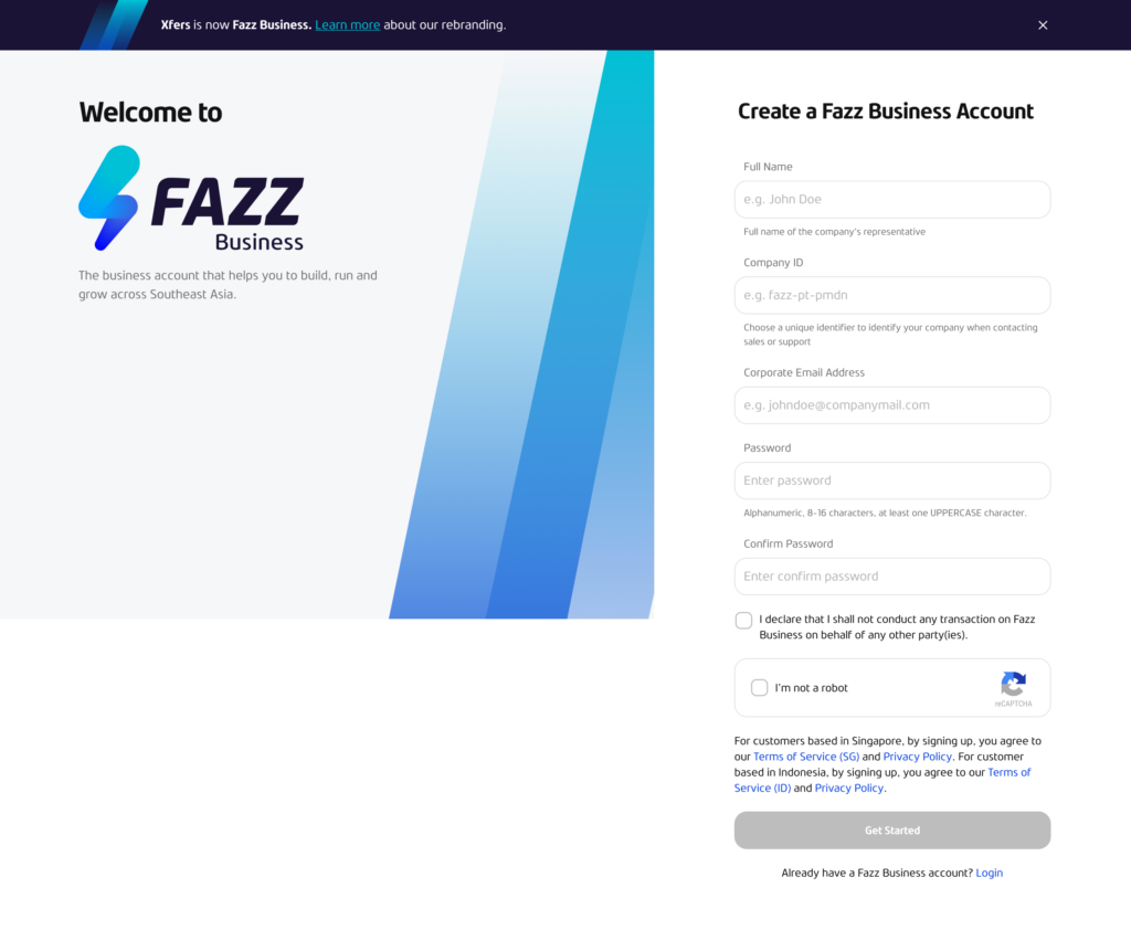 Registrasi Akun Fazz Business Kini Lebih Cepat Pakai SSO