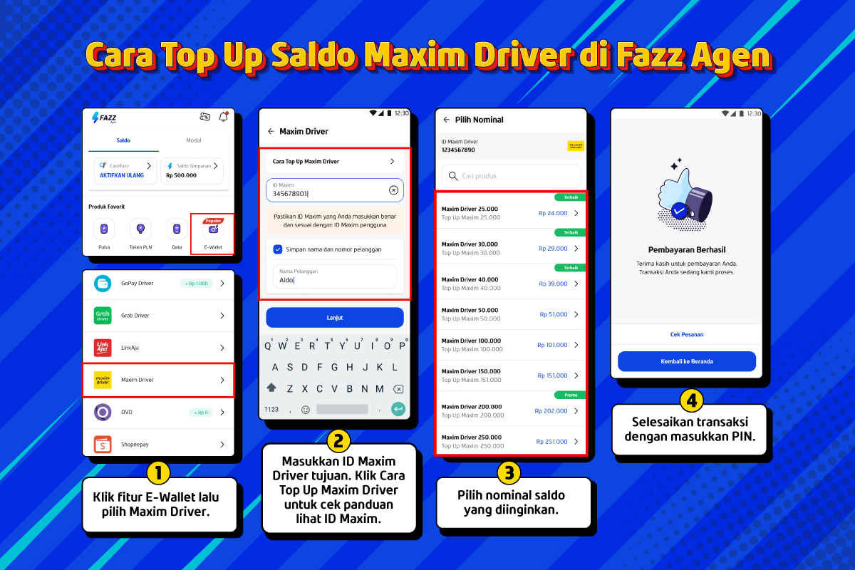 Fazz Agen Kini Bisa Top Up Maxim Driver, Begini Caranya!