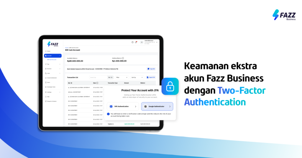 Keamanan Ekstra Dengan Two Factor Authentication